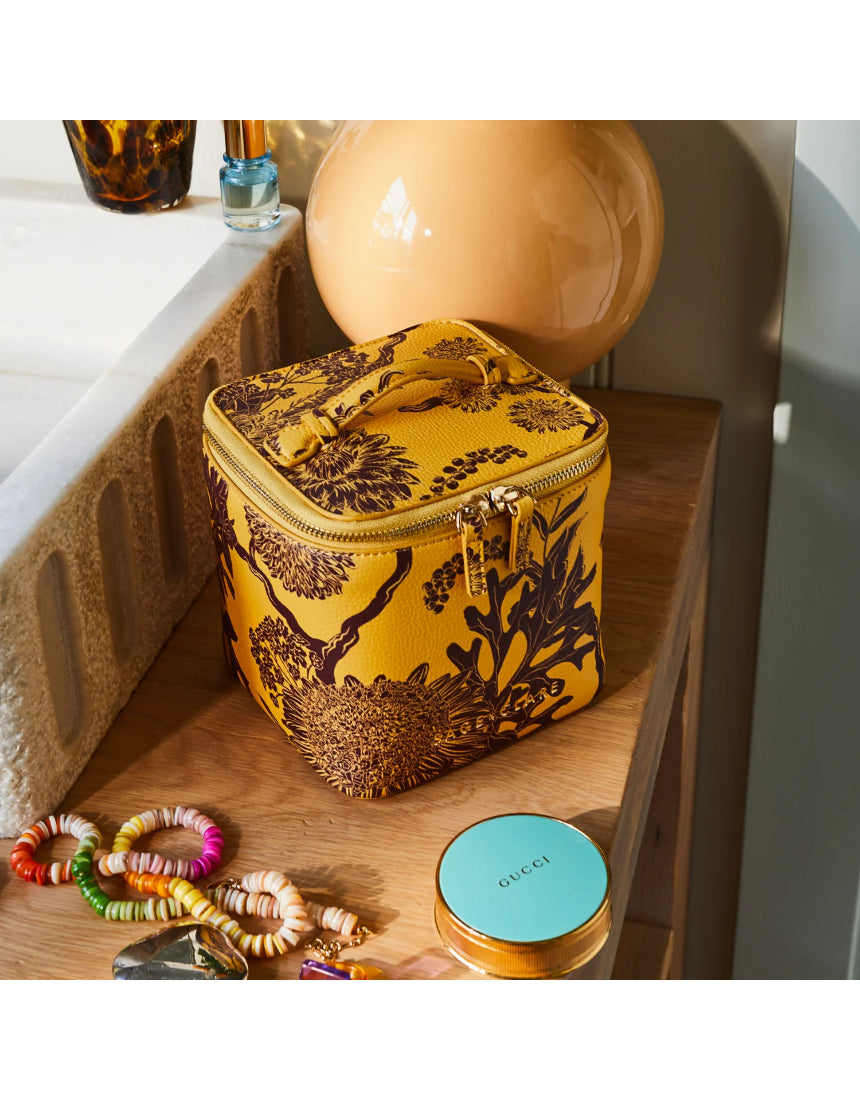 Sage X Clare - Delphine Small Vanity Case - Dune Say It Sister Cosmetic ...