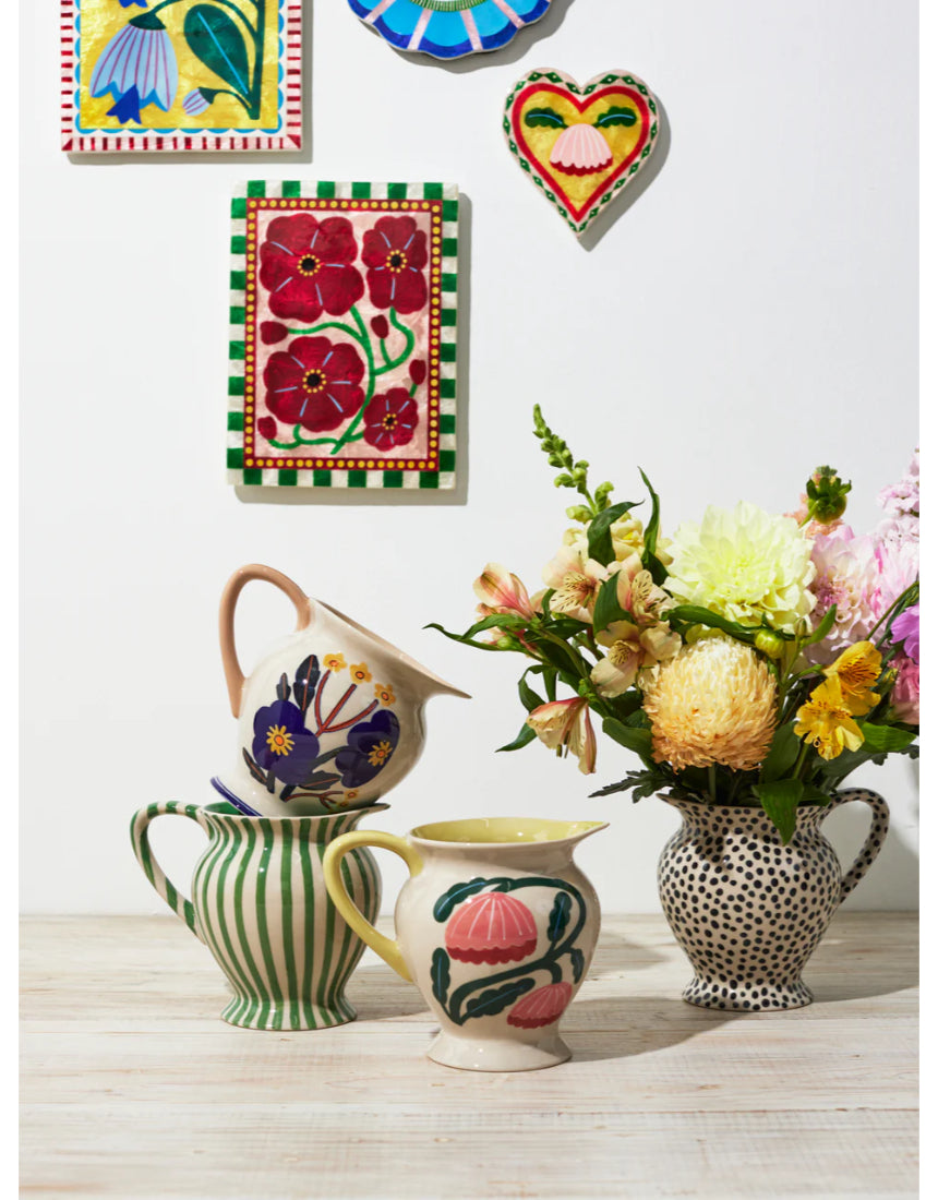 Pitcher Pink Bloom Say It Sister Vase 6800 Jones & Co [shopify_seo_title]